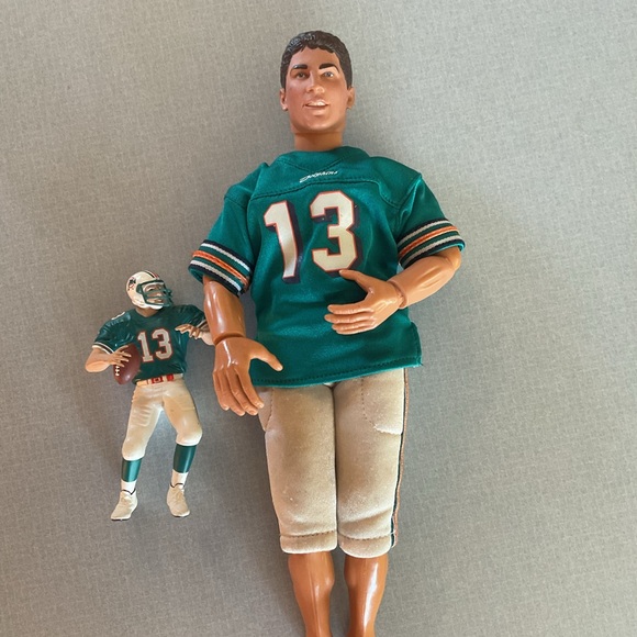 Hasbro | Toys | Vintage Football Player Action Figure With Teal Jersey ...